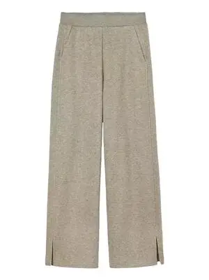 PSOPHIA Marl-effect Side-slit Track Pants - Neutrals