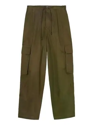 PSOPHIA Drawstring Straight-leg Trousers - Green