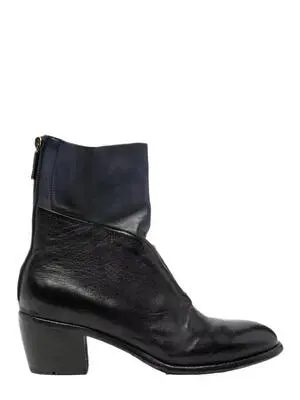 LEMARGO Leather Panelled Ankle Boots - Blue