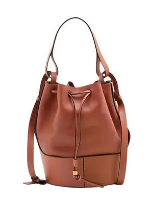 LOEWE 2015-2026 Medium Leather Balloon Bucket Bag