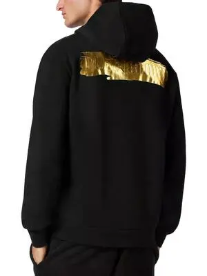 PLEIN SPORT Logo-patch Hoodie - Black