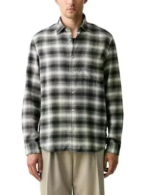 Marc O'polo Check-print Flannel Shirt - Black