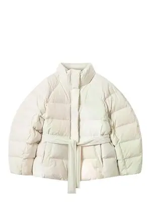 Maison Kitsuné Belted Puffer Coat - Neutrals