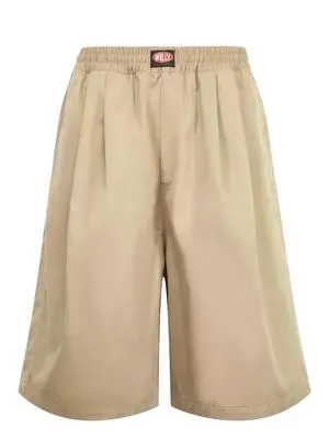WILLY CHAVARRIA Orale Pleated Shorts - Neutrals