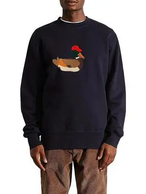 EDMMOND STUDIOS Duck Hunt Sweatshirt - Plain Navy