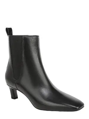 Sam Edelman Peony Leather Ankle Boots - Black