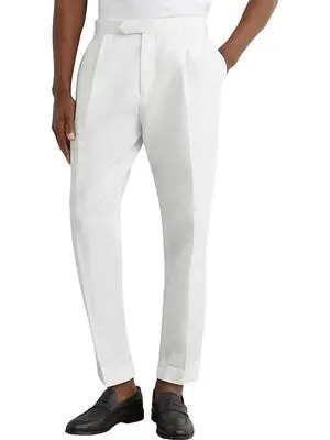 REISS Tapered Pleat Trousers