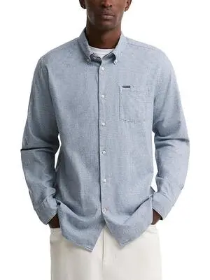 Barbour Turner Cotton Tailored Pocket Shirt - Blue
