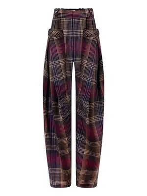 Rabanne Wool Stretch Straight Pants - Optic Square