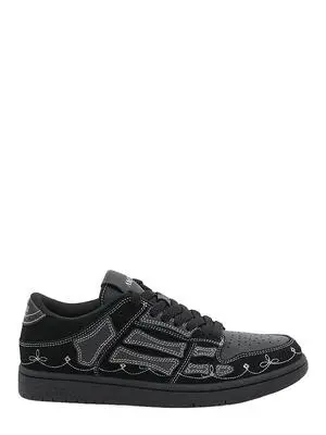 Amiri Western Skel Top Low Sneakers - Black