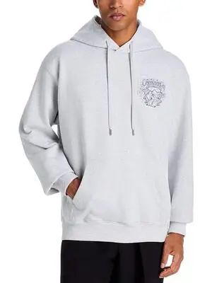 Casablanca Cotton Embroidered Hoodie - Grey