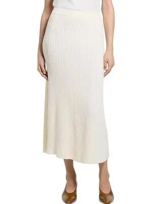Theory Wool & Cashmere Knit Maxi Skirt - Ivory