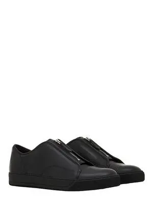 LANVIN Dbb1 Zip Sneakers In Leather - Black