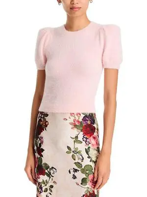 Alice + Olivia Ciara Crewneck Sweater - Blush