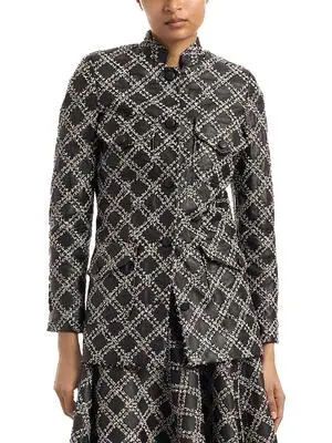 LIBEROWE Raja Embroidered Leather Jacket - Black