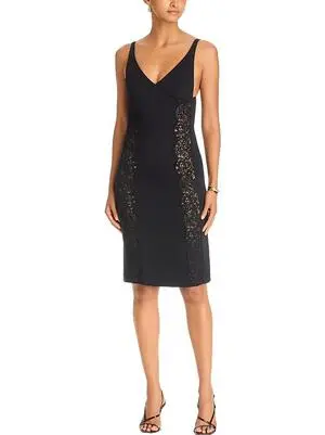 Stella McCartney Cady Sleeveless Sheath Dress - Black