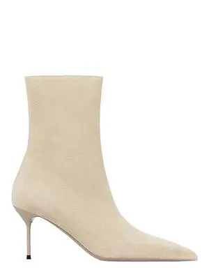 Paris Texas Lidia Suede Ankle Boots - Light Grey