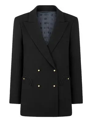 BLAZÉ MILANO Resolute Everyday Wool Blazer - Black