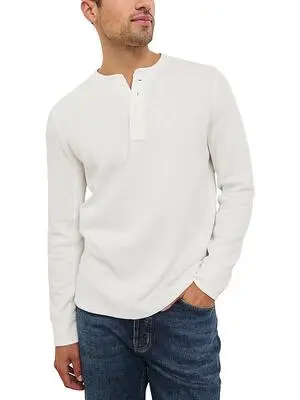 Rails Soto Cotton Blend Knit Henley Sweater - Whitecap