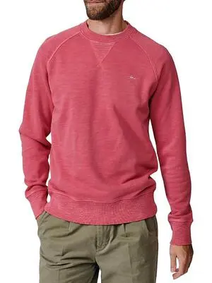 Aubin Garsdale Slub Crew Neck Sweatshirt - Raspberry