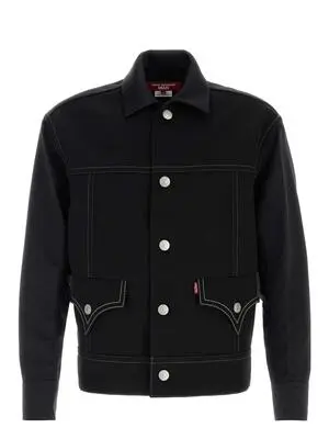 Junya Watanabe Drill Jacket With Wool Lining - Black