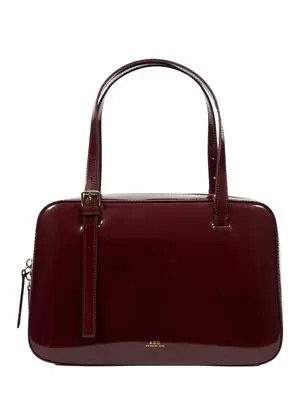 A.p.c. A. P.c. Bovine Leather Shoulder Bag Bordeaux