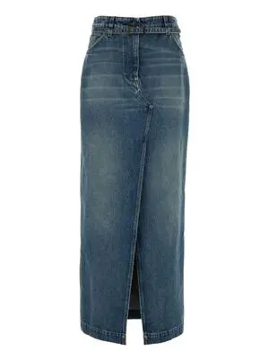 Dries Van Noten Dries Van Noten Denim Silvannaz Skirt Light Blue