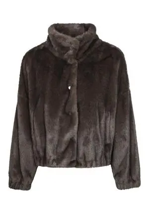 Max Mara Max Mara Weekend Weekdanemone Mini Puffer Jacket For Women Marrone