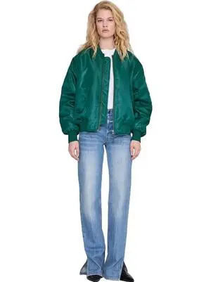 ANINE BING Leon Bomber Jacket - Deep Emerald