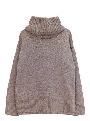 YAPA Anku Turtle Neck Convertible Sweater Beige