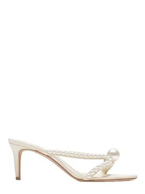 ZENA ZIORA Her Grace 60 Pearl Stiletto Sandal - Ivory
