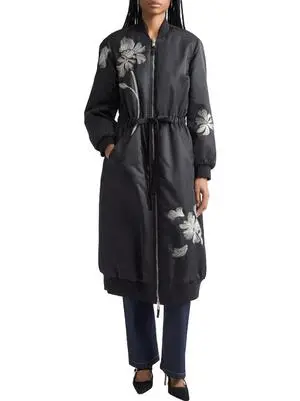 Cinq À Sept Celestina Embroidered Coat - Black