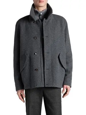 Moncler Panyol Wool Jacket - Grey