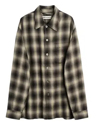 Our Legacy Long-sleeved Plaid Shirt - No