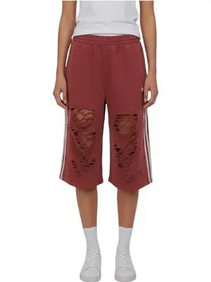 Adidas (wmns) Adidas Knit Jorts Mid Length Shorts 'red' Red