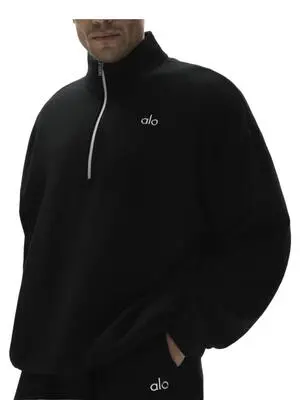 Alo Yoga Accolade 1/4 Zip Pullover - Black