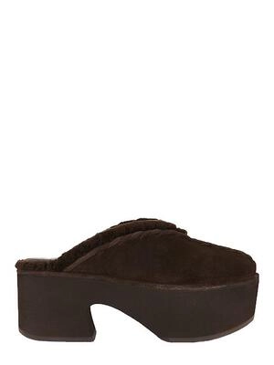 Cult Gaia Tazz Mule In Chocolate - Luwak