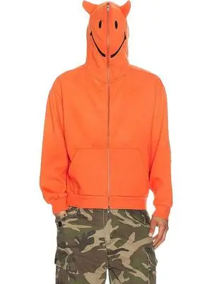 MARKET Smiley Devil Full Zip Hoodie - Red