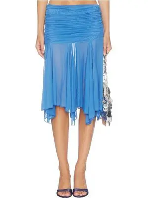 TIGER MIST Clea Skirt In Blue - Cobalt