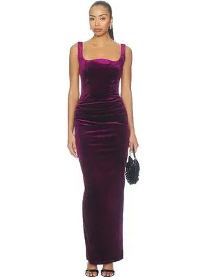 NOOKIE Veda Maxi Dress - Wine