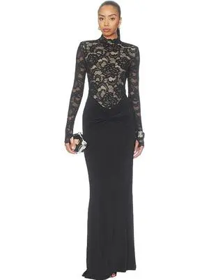 NOOKIE Ever After Long Sleeve Gown - Black
