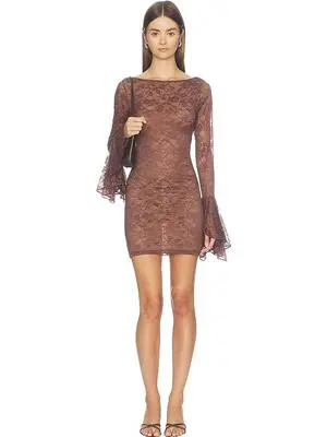 Tularosa Molley Mini Dress - Brown