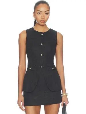 MORE TO COME Francesca Vest - Black