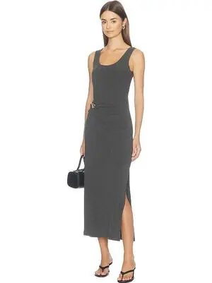 Astr The Label Beckah Dress - Charcoal