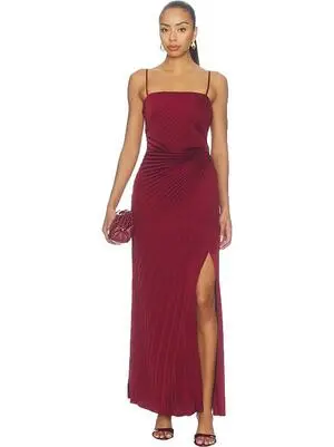 Astr The Label Paulette Dress - Wine