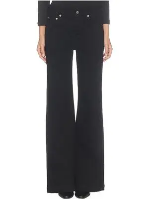 Rolla's Jane Aline Flare Jeans In Black - Noir