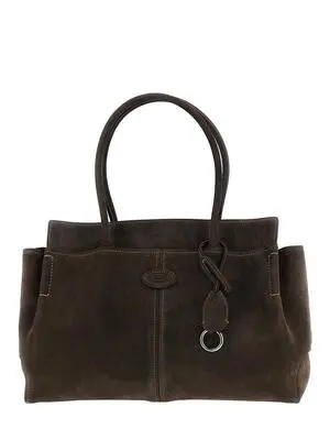 TOD'S BORSA SHOPPING MEDIA IN PELLE SCAMOSCIATA