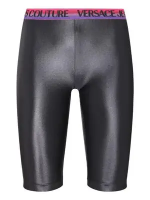 Versace Logo-waist Cycling Shorts - Black