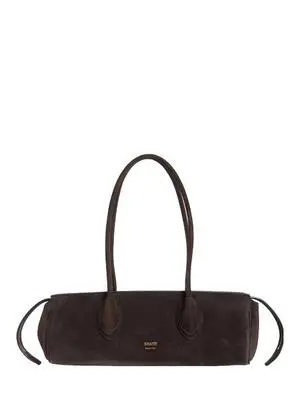 Khaite Donna Soft Leather Shoulder Bag - Ebano