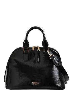 ESSENTIEL ANTWERP Patent-effect Karla Shoulder Bag